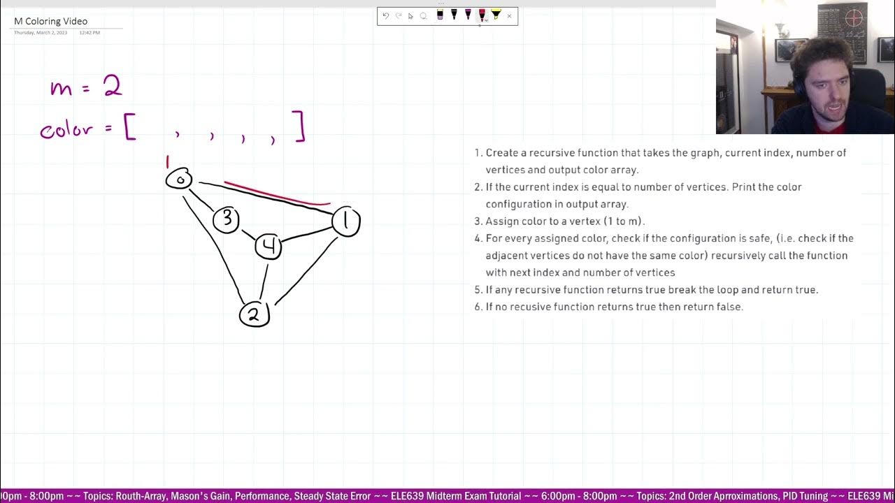 m-Coloring Problem - Algorithm Example - YouTube