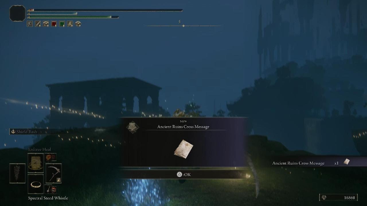 ELDEN RING Ancient Ruins Cross Message Location - YouTube