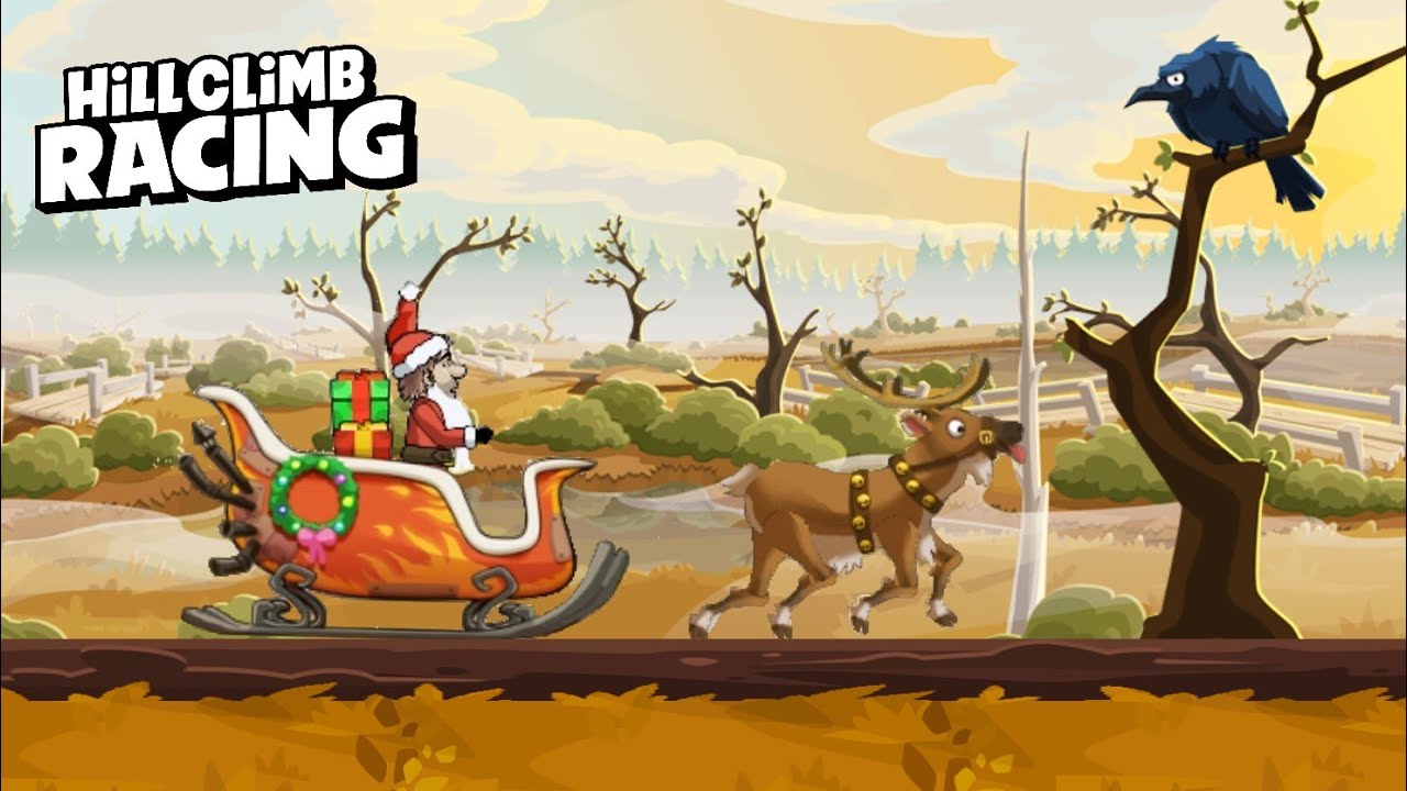 Hill Climb Racing: Sleigh on Bogland 3166m (New Record!) - YouTube