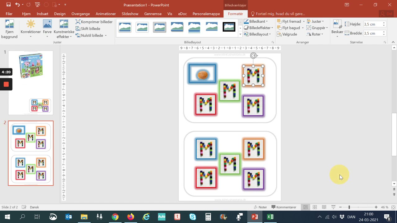 Skift billede i powerpoint - YouTube