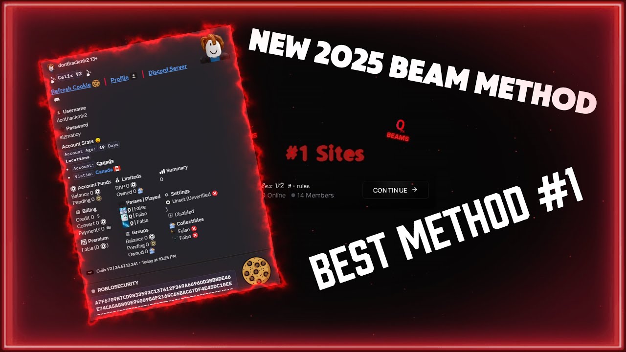 2025 Best Roblox Beaming Method | GET ANY ACCOUNT | ROBLOX | NEW ...