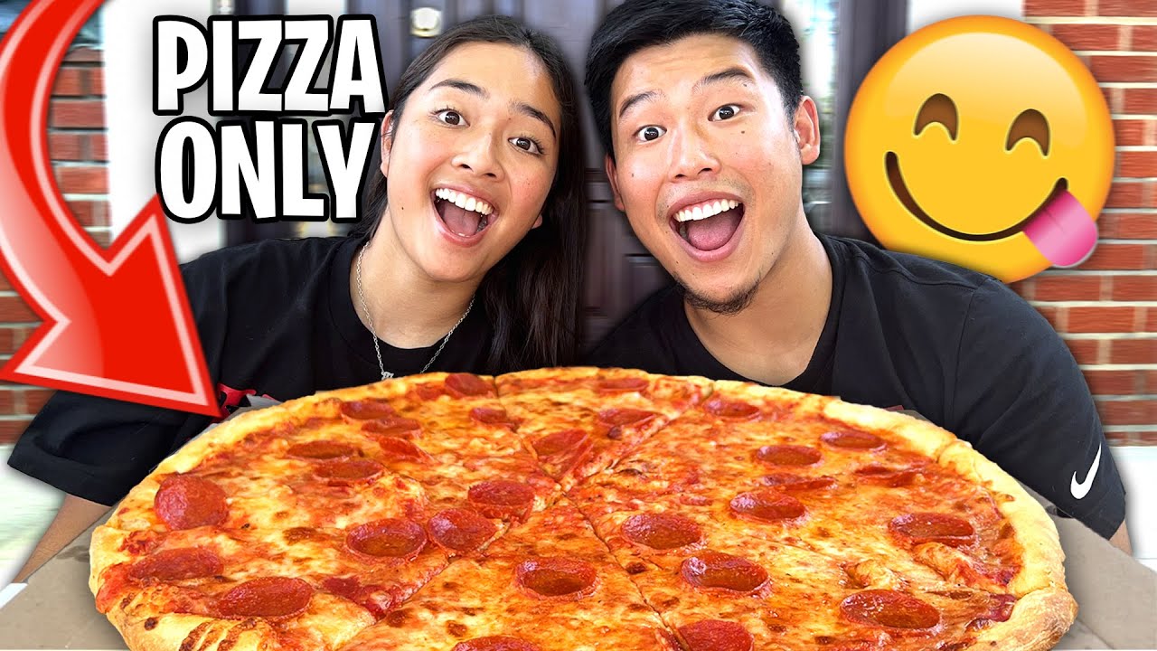 Full Day of ONLY EATING PIZZA | NYC Edition | Zach & Tee - YouTube