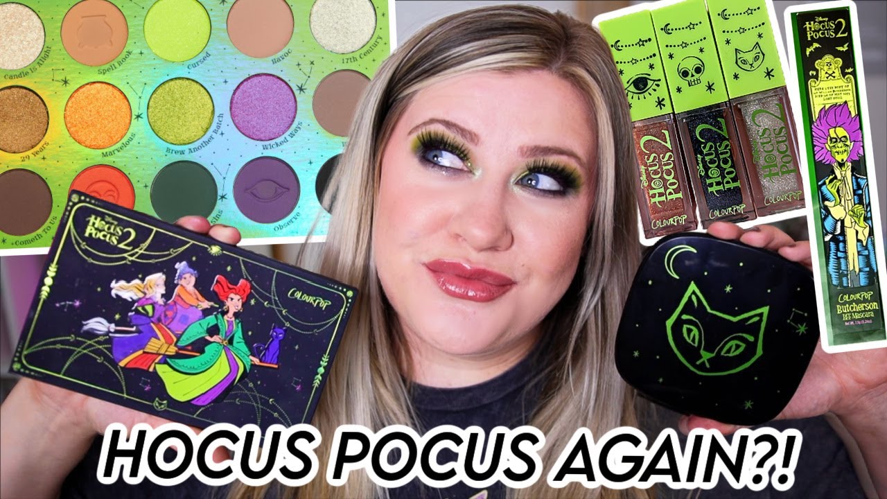 HOCUS POCUS 2 X COLOURPOP! FULL COLLECTION REVIEW + TUTORIAL - YouTube