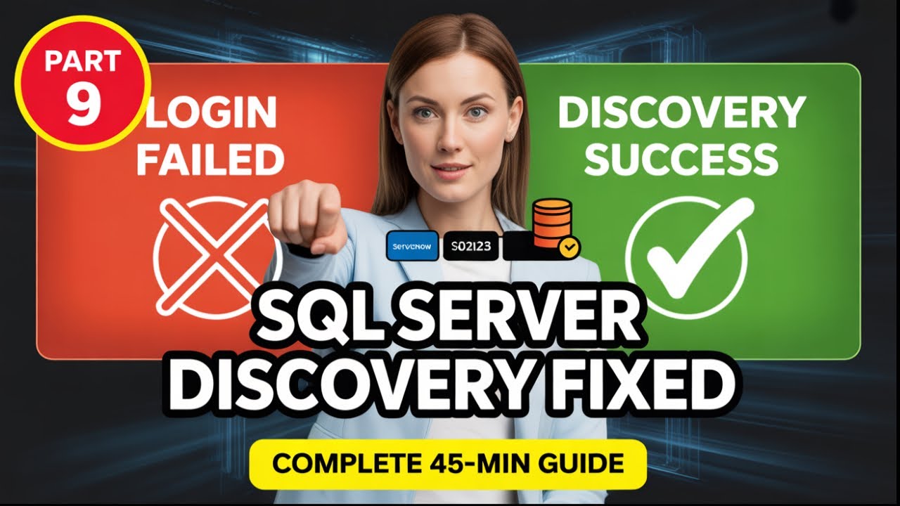 ServiceNow Database Discovery Part 9: Complete SQL Server Setup ...