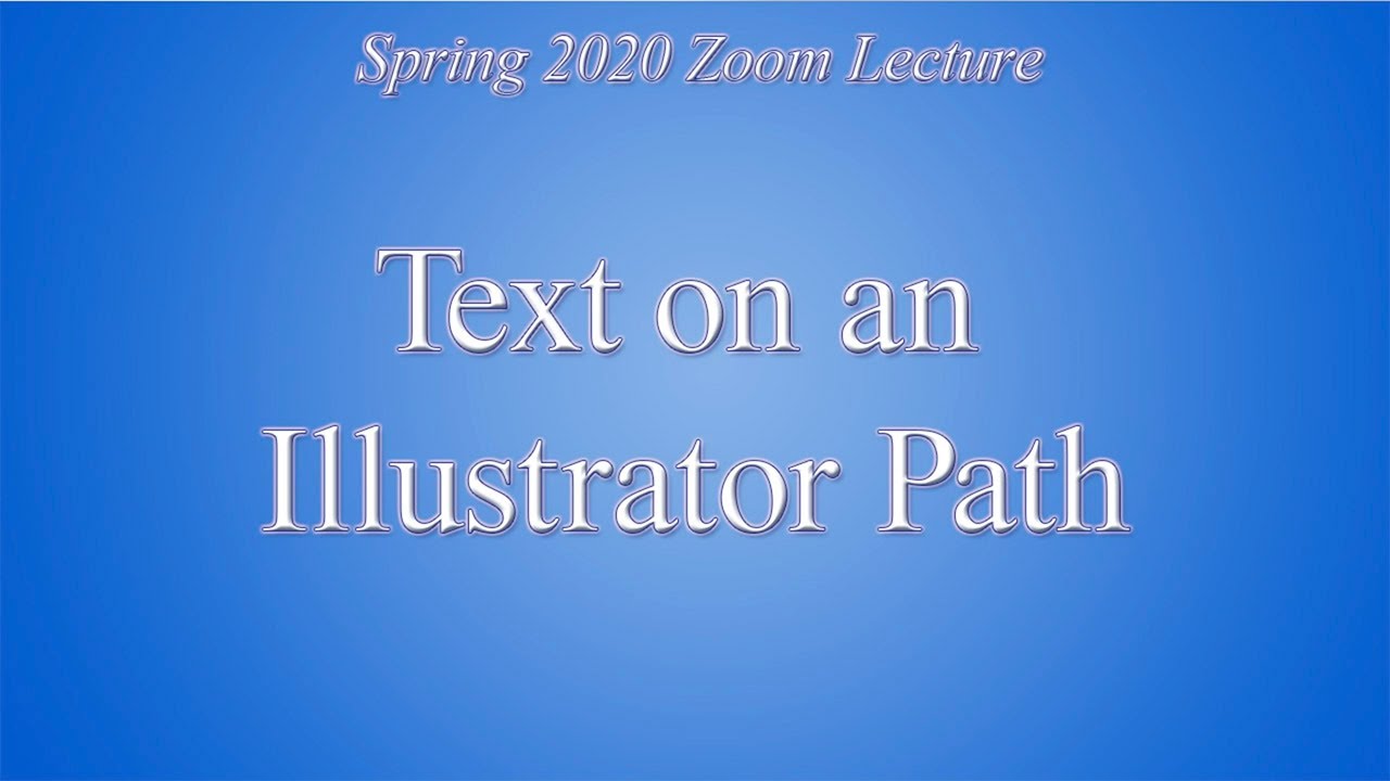 Text on Illustrator Path - YouTube