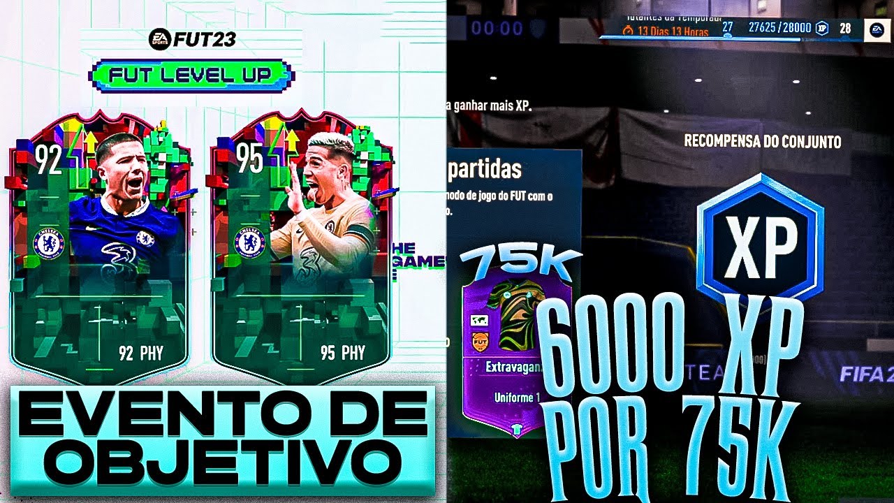FIFA 23 l UNIFORME DE 75K DANDO 6000 XP e NOVO EVENTO COM UPGRADE ...