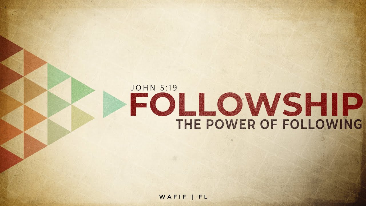 Followship | The Power Of Following | 01.05.2025 - YouTube