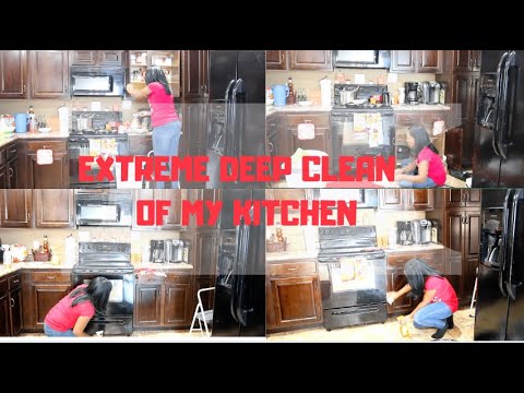 EXTREME DEEP CLEANING MY KITCHEN//WEEKEND CLEANING MOTIVATION//SPEED ...