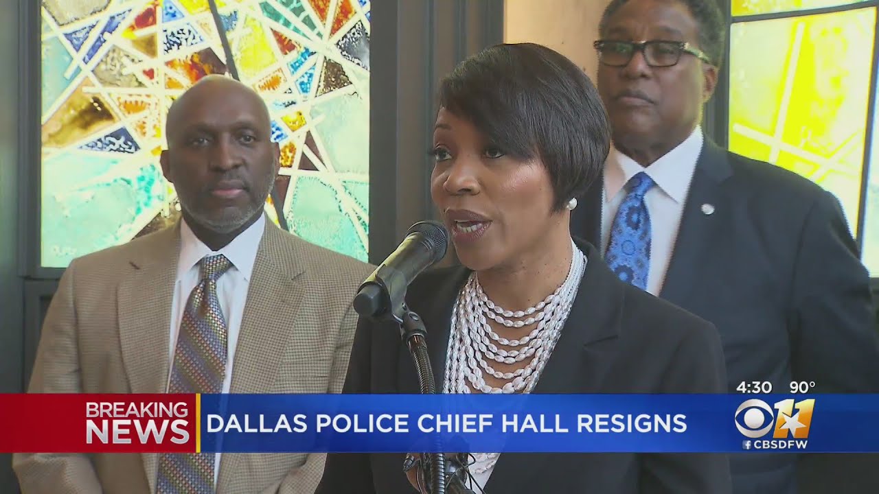 Dallas Police Chief Renee Hall Resigns Effective In November - YouTube
