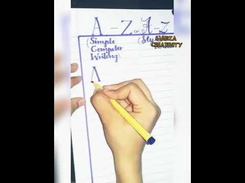 ABC in two styles | with cut nib marker | very easy and simple - YouTube
