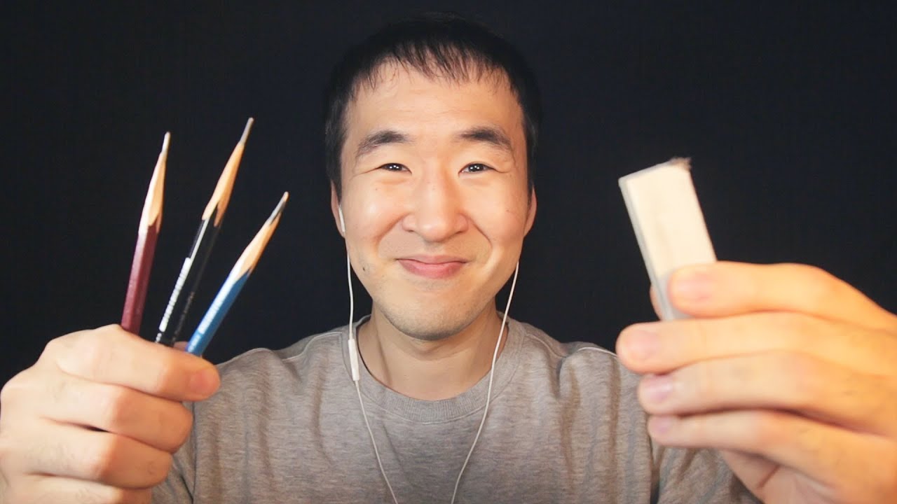 ASMR Drawing You with Pencils and An Eraser🇰🇷 (Eng Sub) - YouTube