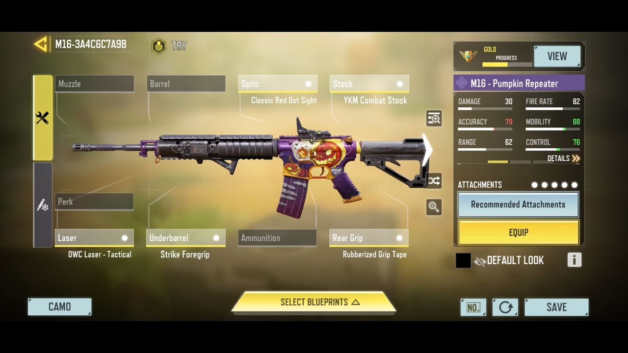 CODM - Using the M16 Recommended Attachments to win a Ranked Match (S8 ...