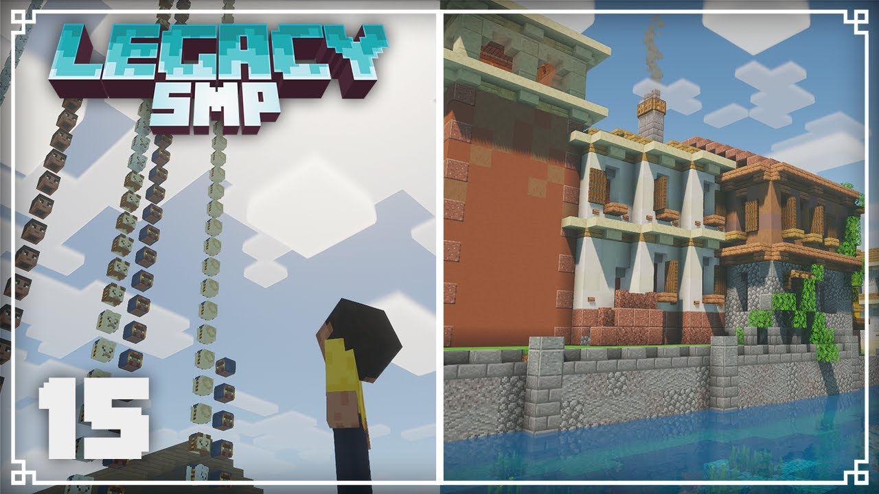 Legacy SMP | Trader Hunt Finale & More Houses! | Minecraft 1.15 ...