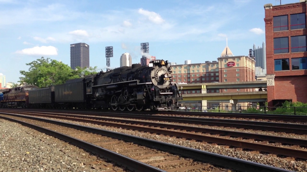 Nickel Plate Road steam locomotive 765 - YouTube