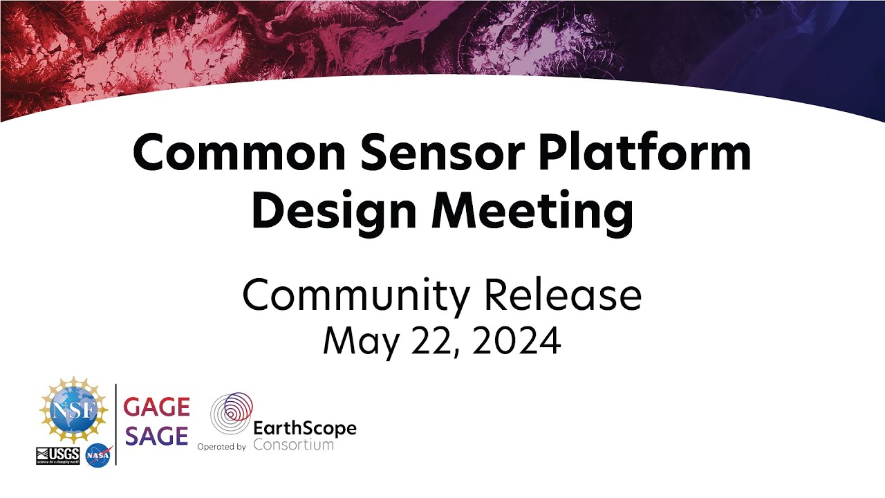 Common Sensor Platform Design Meeting - Community Release (5/22/24 ...