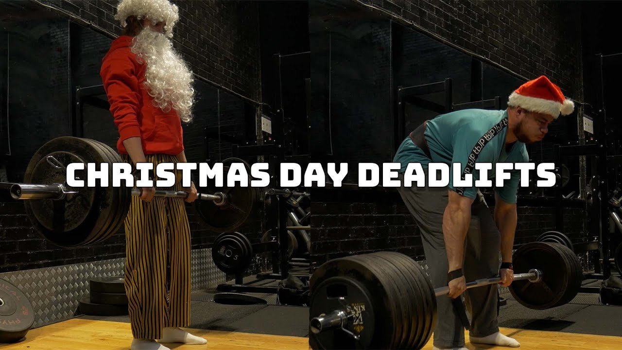 Christmas Day Deadlifting with Special guest (Santa Claus) - YouTube