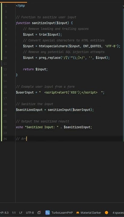 What’s the best way to sanitize user input in PHP? The #secret to Safe User Input in PHP! - YouTube