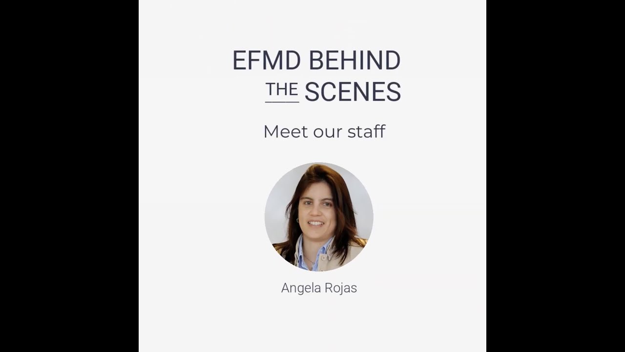 EFMD behind the scenes - Meet our staff- Angela Rojas - YouTube
