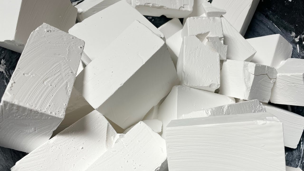 2 Dozen Fresh Chalk Blocks Topped with Chalk Powder & Cornstarch - YouTube