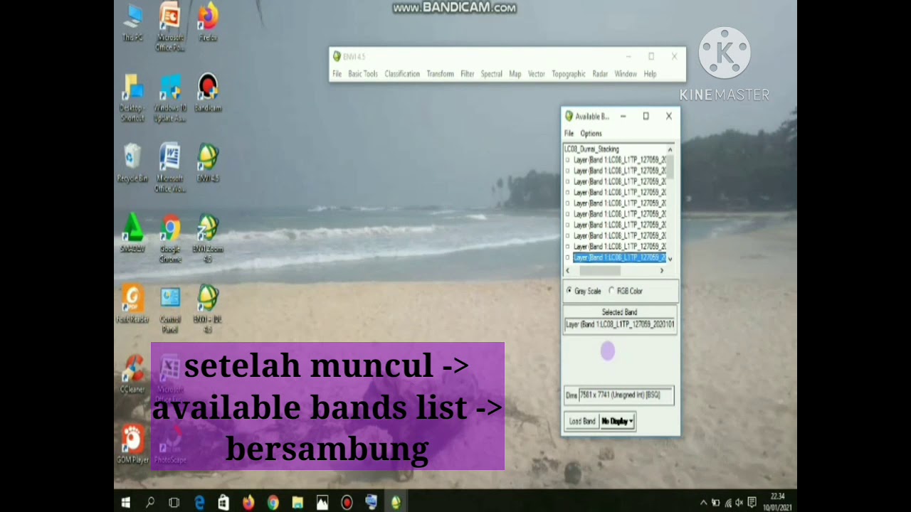 CARA STACKING BAND CITRA SATELIT DENGAN ENVI 4.5 DAN CARA KOMPOSIT ...