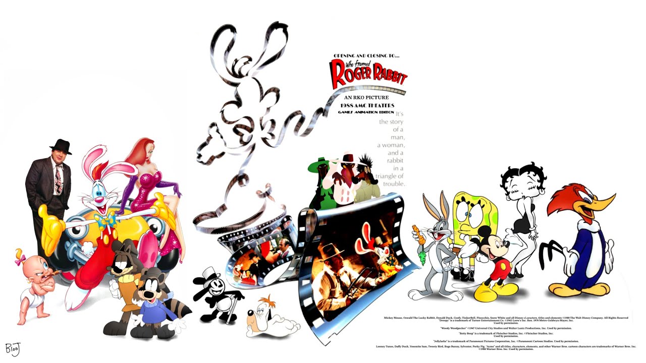 Opening to Who Framed Roger Rabbit (1988) (Games Animation AU Classic ...