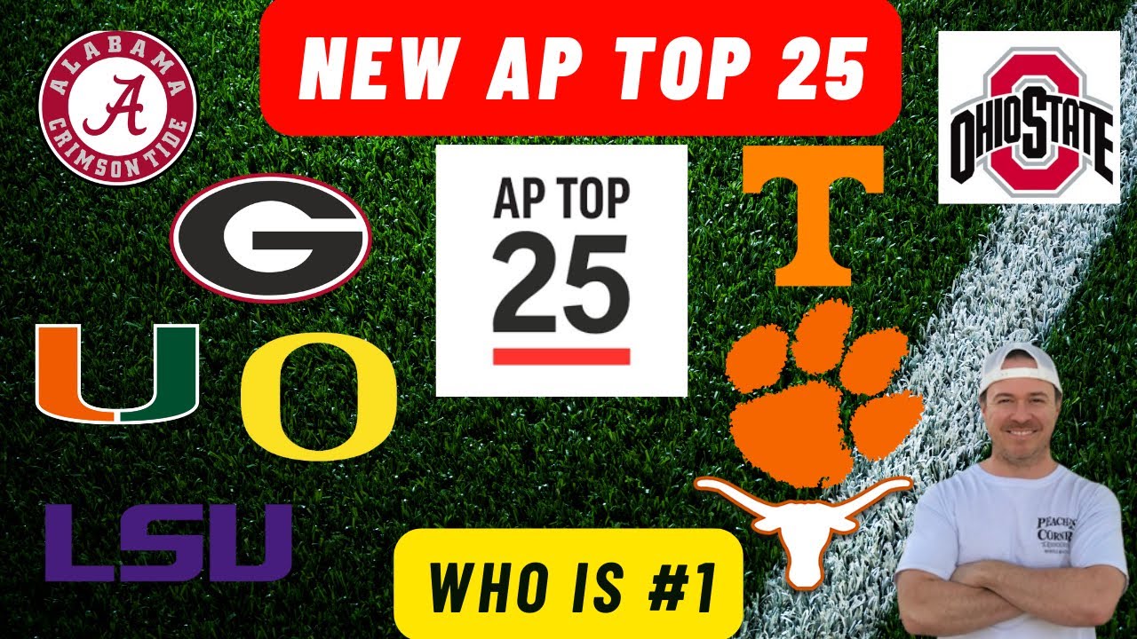 NEW AP TOP 25 COLLEGE FOOTBALL WEEK 10, WHO'S #1? - YouTube