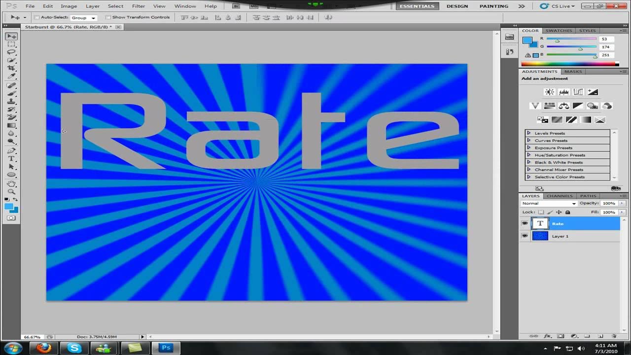 How to Make a Starburst Effect in Photoshop - YouTube