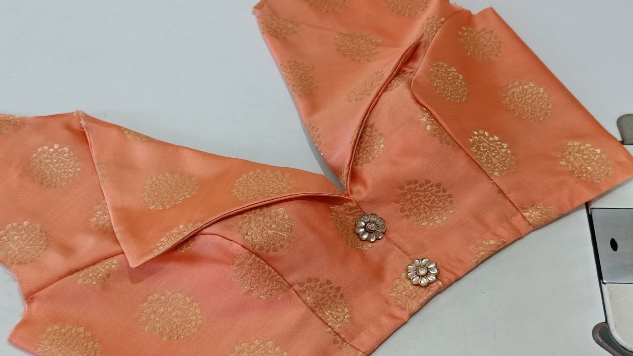 Collar Blouse Design | Princes Cut Blouse Cutting and Stitching ...