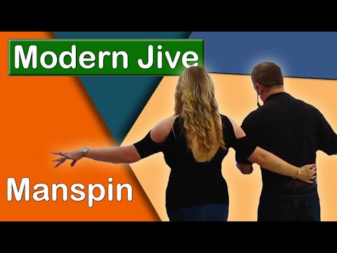 Modern Jive Dance - Beginners Basic Moves - 'Manspin' [updated - 2020] - YouTube
