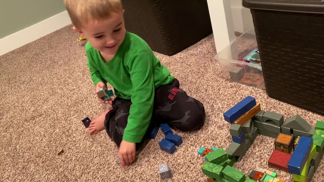 Ethan gets New Minecraft Toys - YouTube