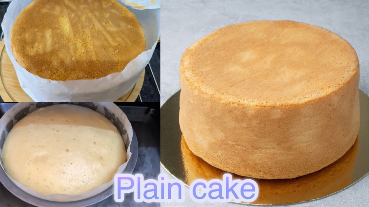 Plain Cake Recipe / Basic Plain & Soft Vanilla Sponge cake / How to ...