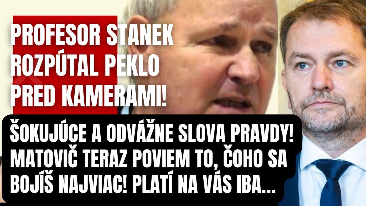 Doživotná STOPKA v médiách? Profesor Stanek narobil poriadok s ...