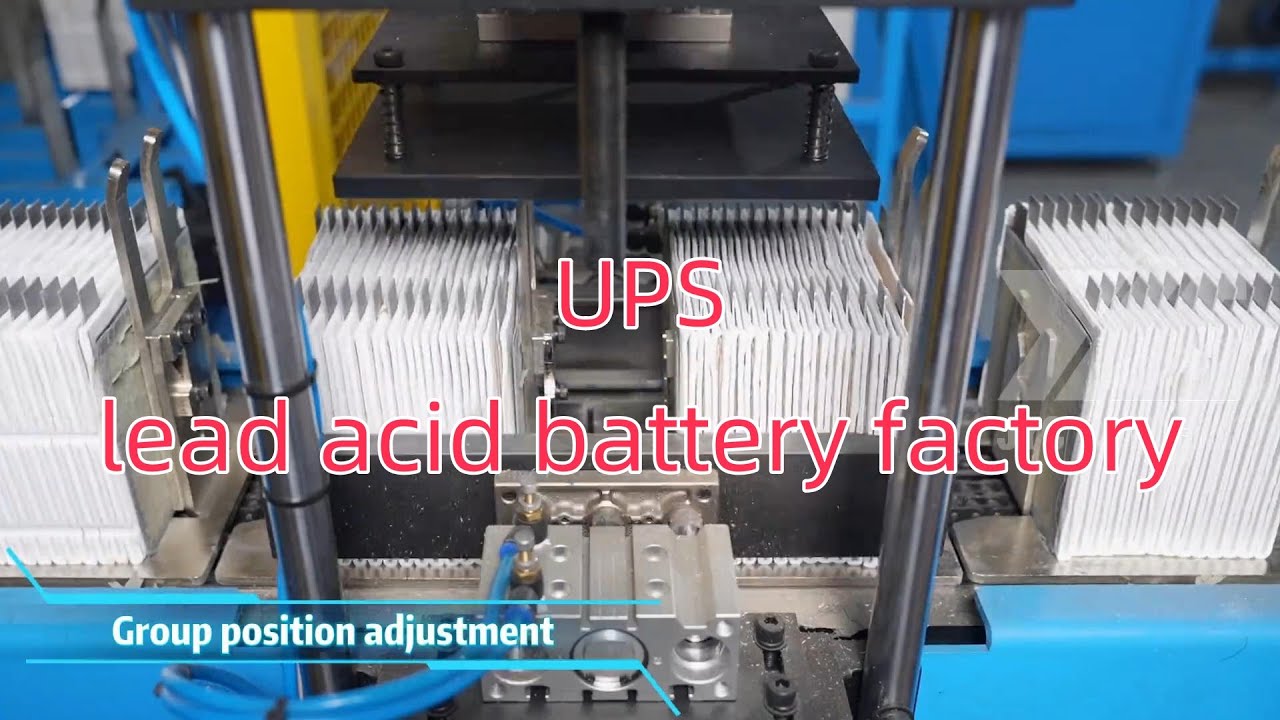 UPS lead acid battery factory - YouTube