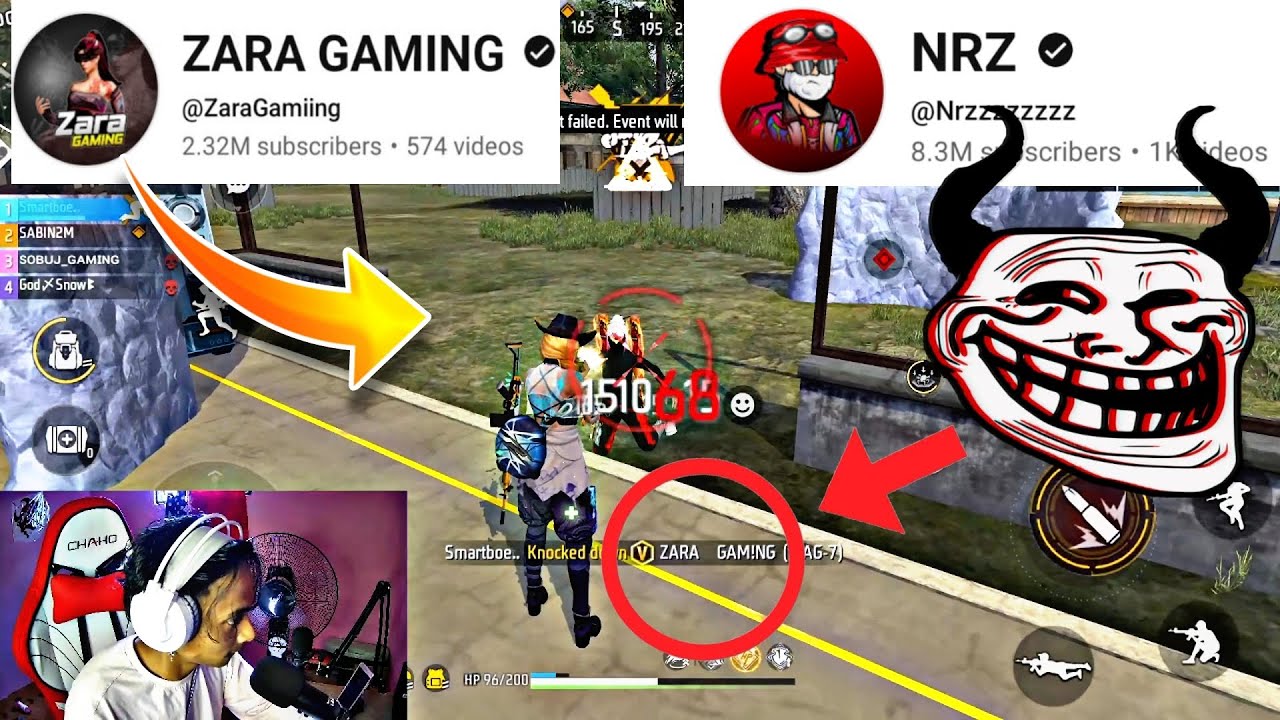 @ZaraGamiing😨 spotted on my Game@Nrzzzzzzzz 🤯 With Us Zara Gaming ...