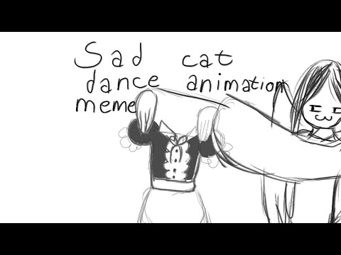Sad cat dance // animation meme // FlipaClip - YouTube