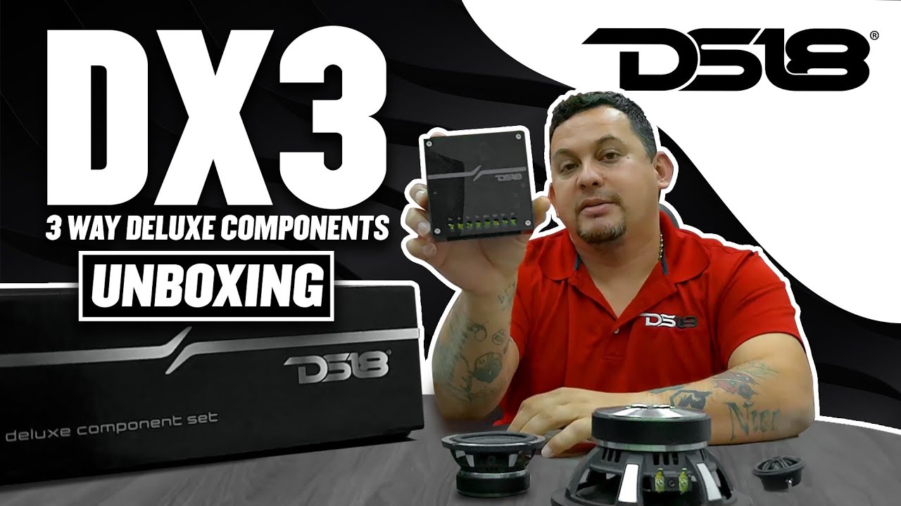 DS18 DX3 - 3 Way Deluxe Components ( Unboxing ) Car Audio Speakers - YouTube