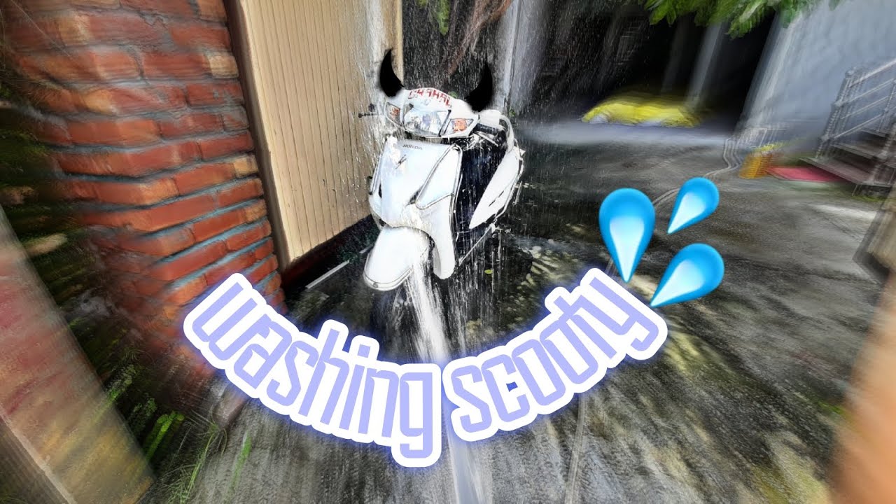 |washing my scooty|💦 - YouTube
