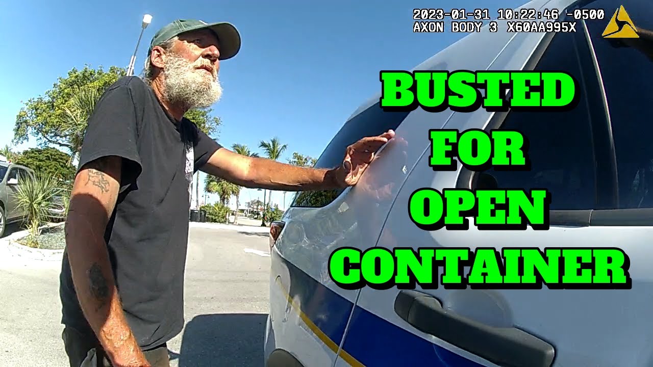 Senior Citizen Busted for Open Container - Key West, Florida - January ...