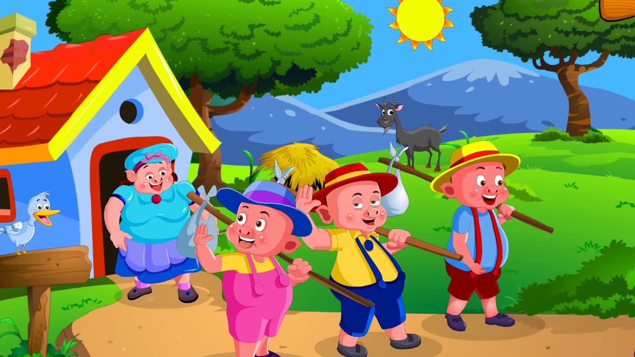 Tre derrkucat e vegjel Perralla per femije Shqip - YouTube