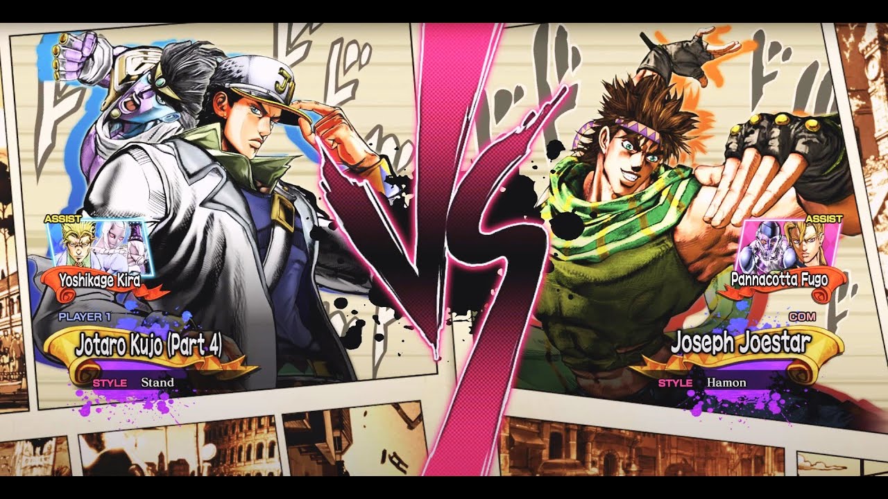 "Family Clash: Jotaro Kujo Battles Joseph Joestar | JoJo’s All-Star ...
