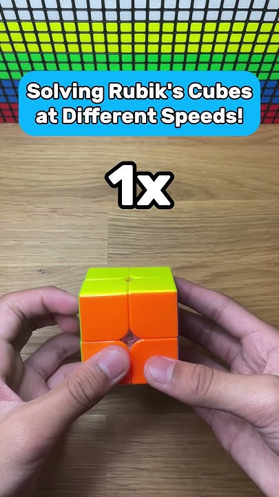 Solving Rubik's Cubes at Different Speeds! 🧩 #shorts #shortsvideo - YouTube