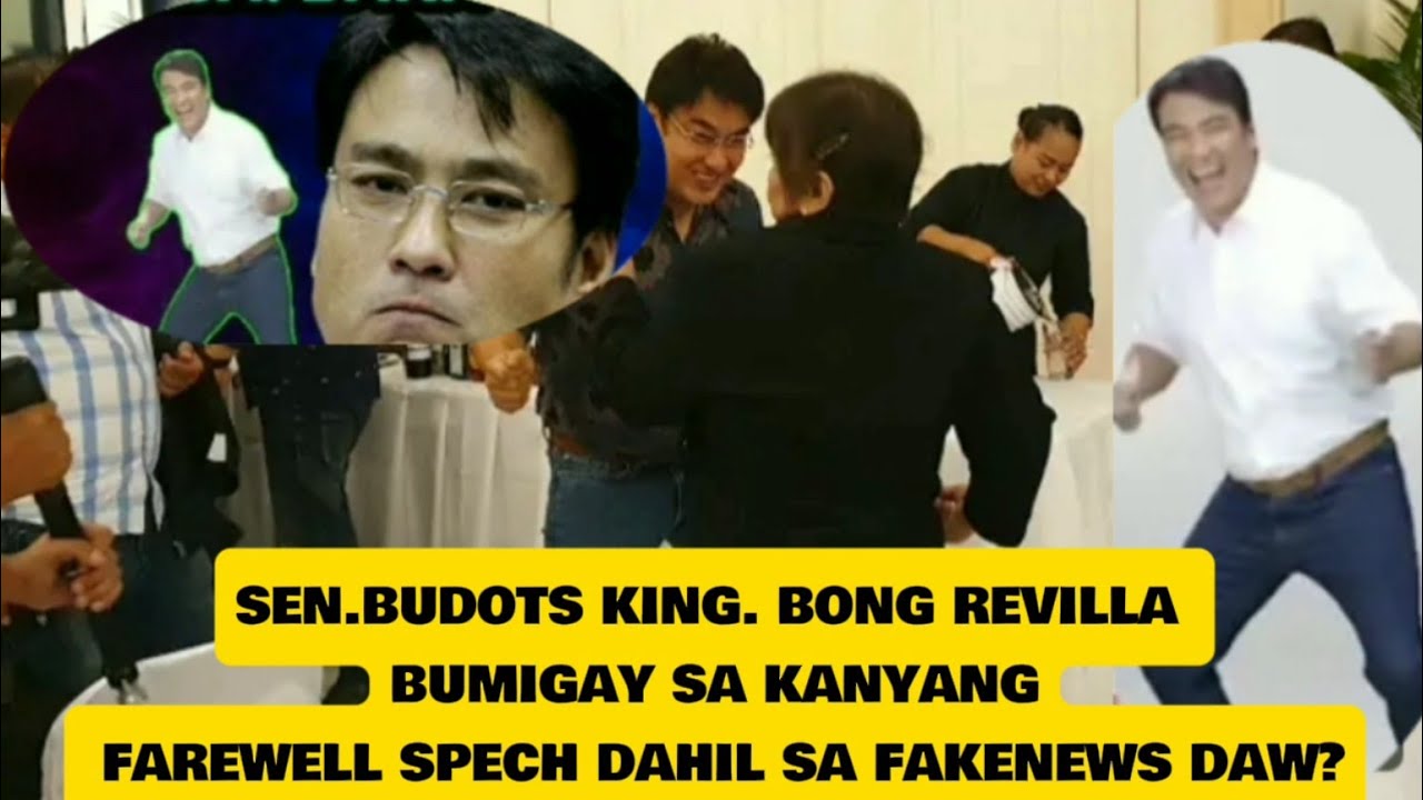 MR.BUDOTS KING SEN.BONG REVILLA FAREWELL SPEECH - YouTube