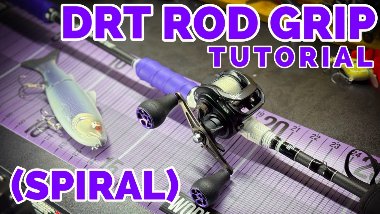 DRT Rod Grip Tutorial - Custom Spiral Wrapped Rod Grip - YouTube