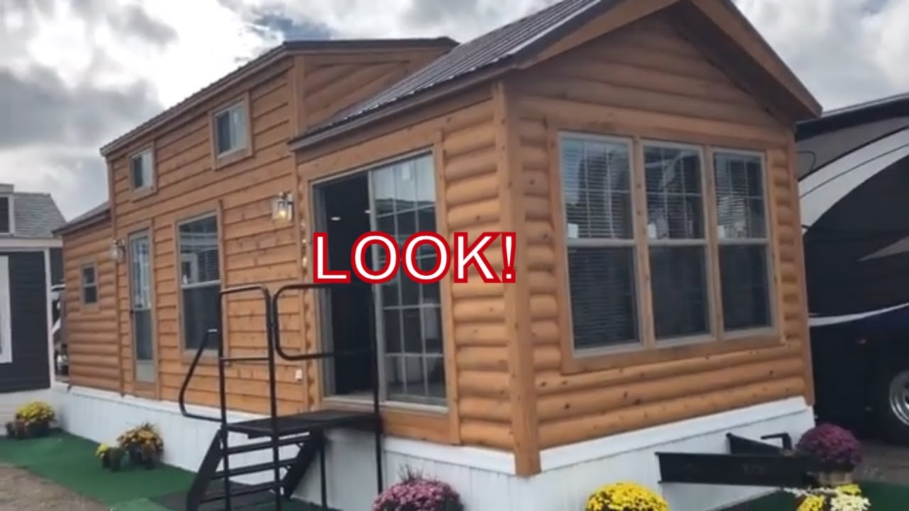 Tiny House Log Cabin Park Model 39ND by Forest River Inc - YouTube