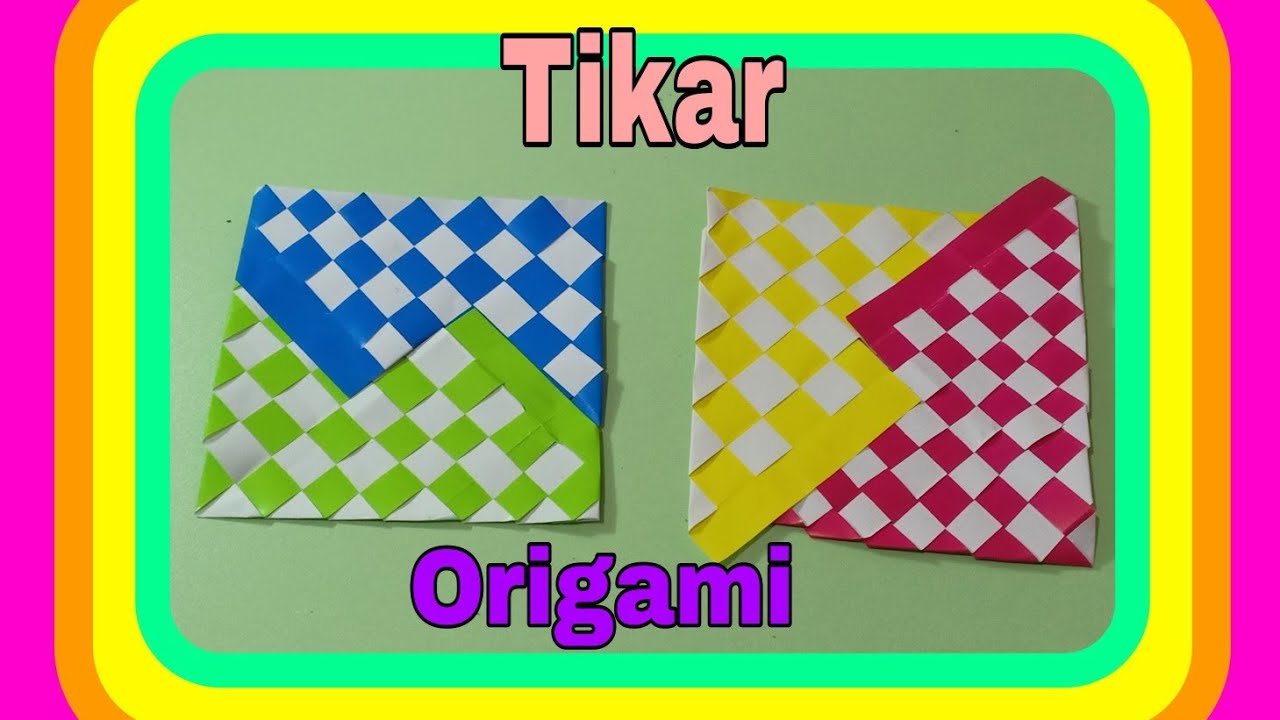 Tikar Origami || Make a mat from Origami - YouTube