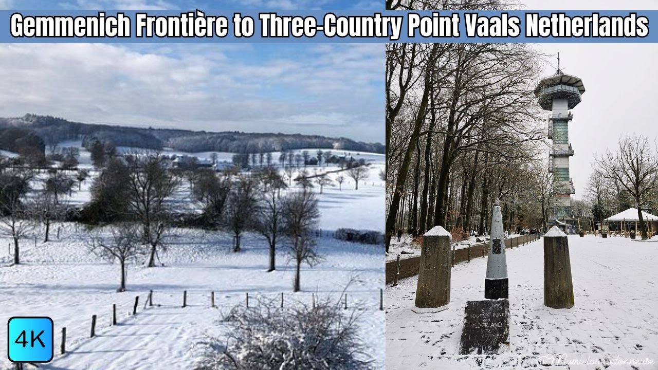 ️Snowy Walking Tour 2025: Gemmenich Frontière to Three-Country Point ...