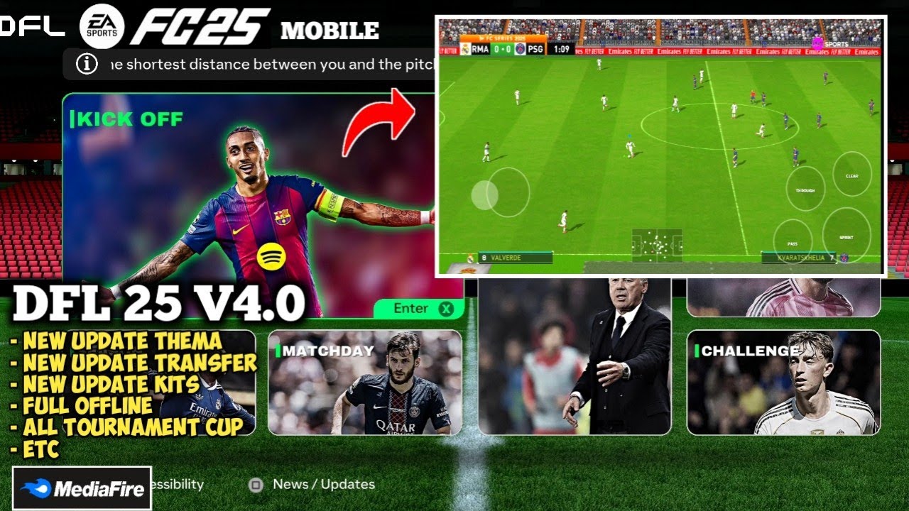 FIFA 16 MOD THEMA DFL 25 V4.0 UPDATE TRANSFER & KITS 25/26 ALL ...