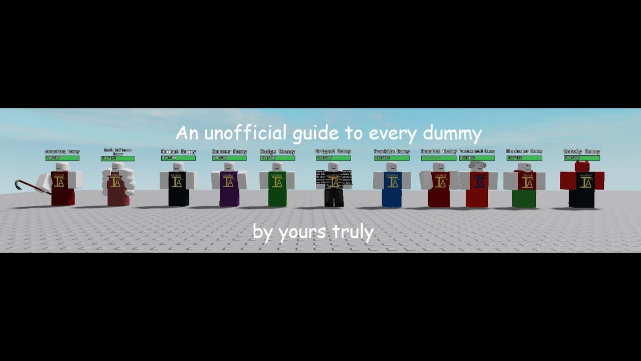 Roblox [Item Asylum] - An unofficial guide to what every dummy does ...