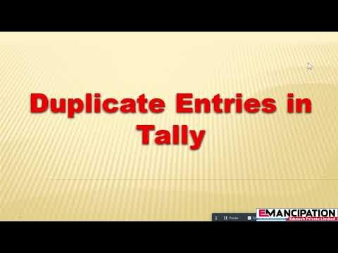 Duplicate Entries in Tally Prime |Expert Guidance by Rajeev Sir |Emancipation Edutech Pvt Ltd ...