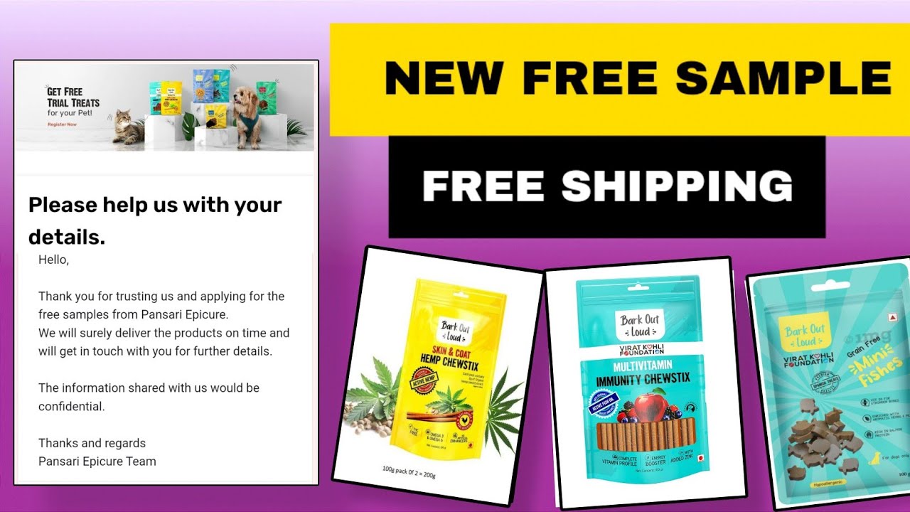 100% New Free sample products today ll free sample l free products ...